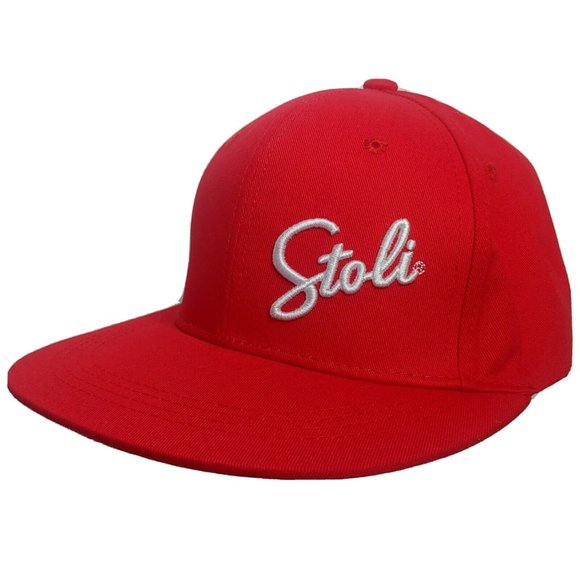 Stoli | Accessories | Stoli Russian Vodka Flat Brim Cap Red Embroidered ...